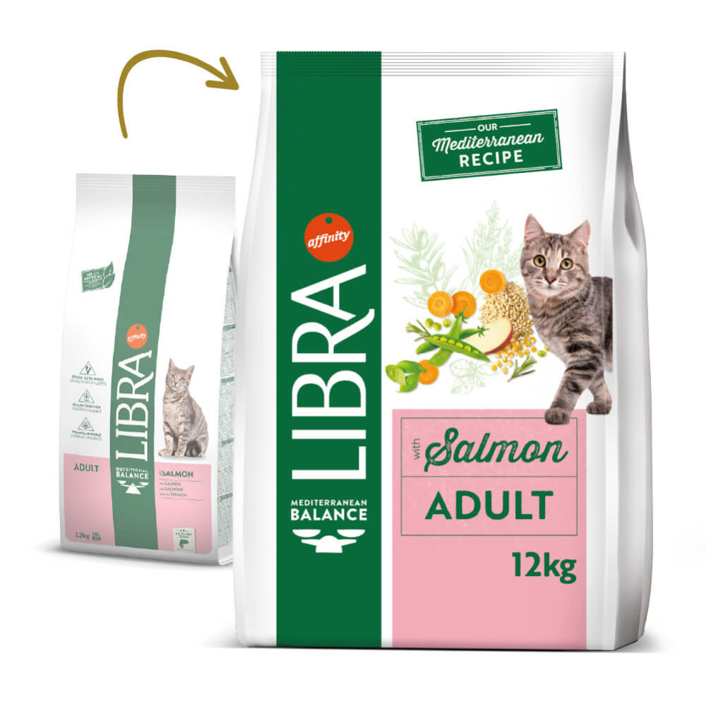 Libra - Ração seca para gato adulto - Salmão - Quantidade: 3 kg - Petcenter